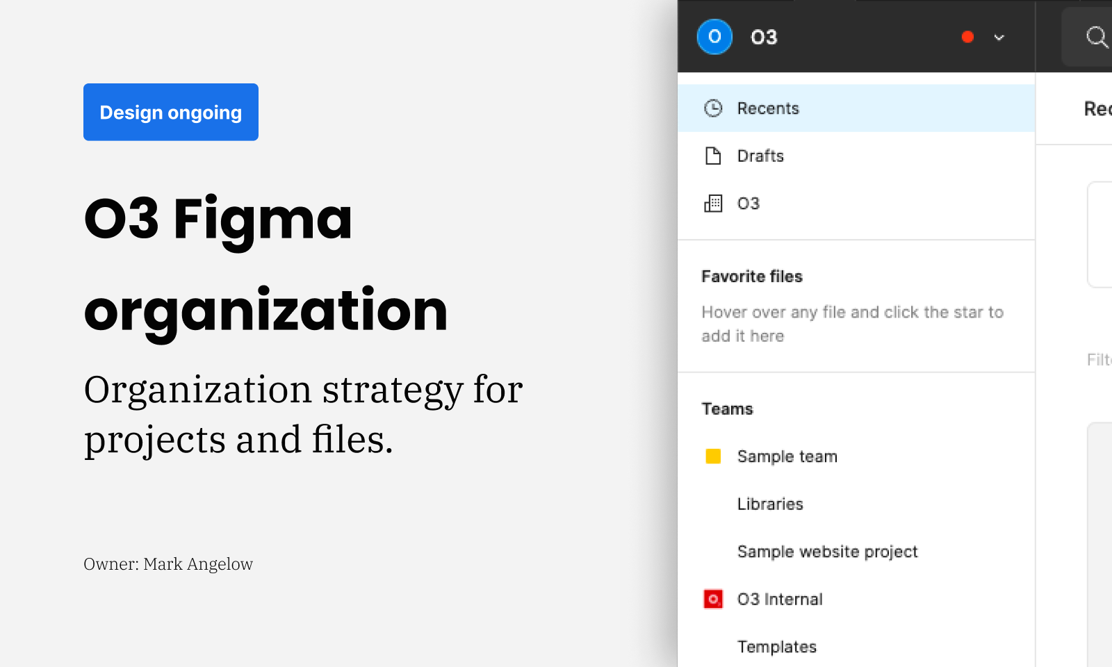 Improve teamwork and productivity: Reorganizing Figma projects | O3