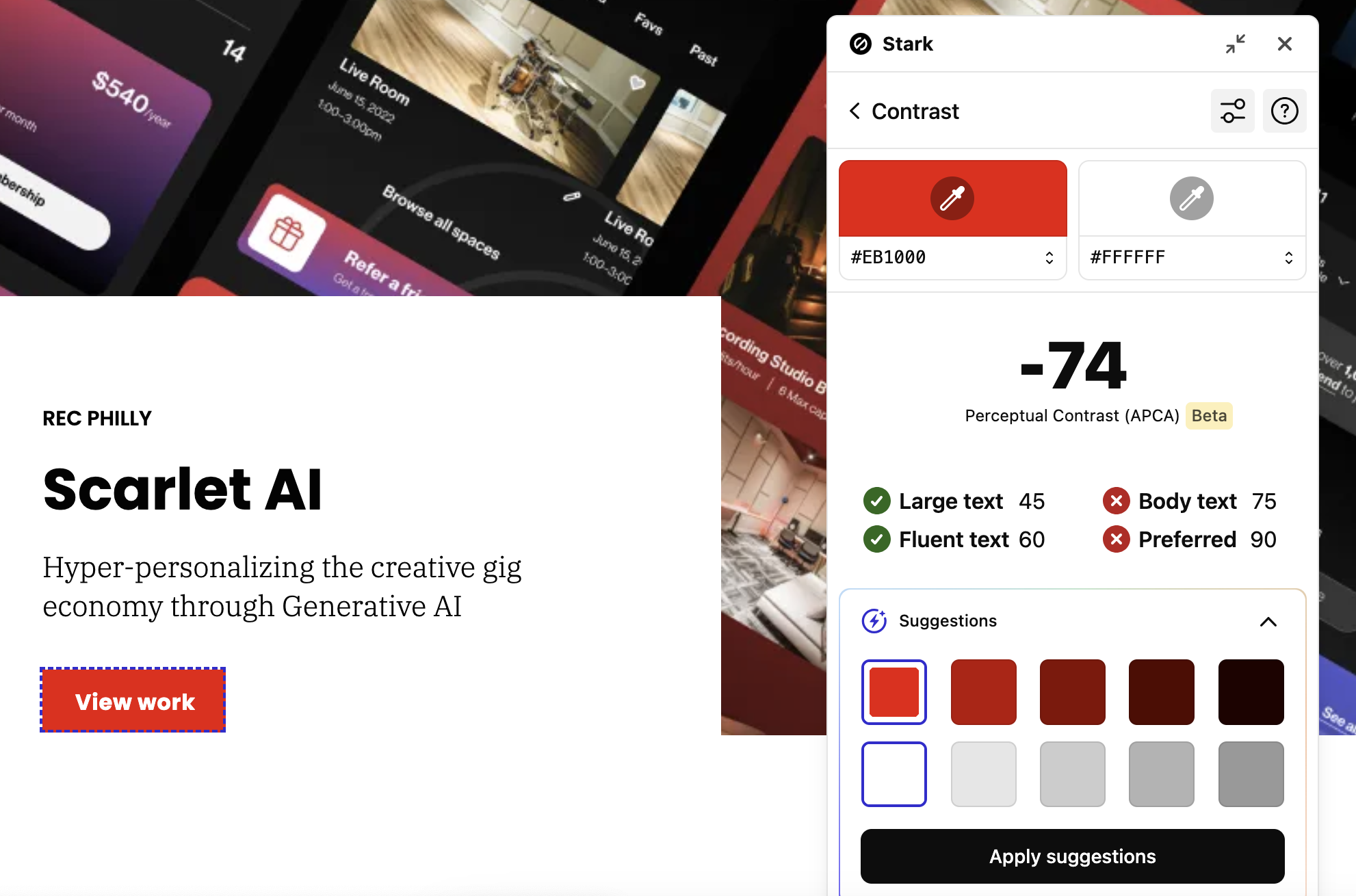 The importance of color contrast ratios in accessible design